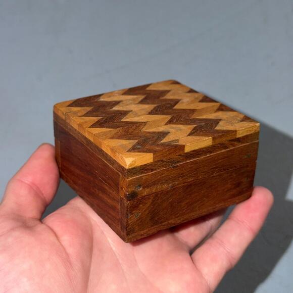 Storage & Organization | Vtg Handmade Wooden Box Beautiful Wooden ...